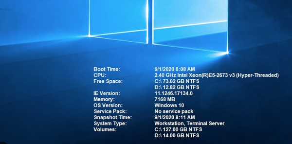 BGINFO - A Posh Recreation